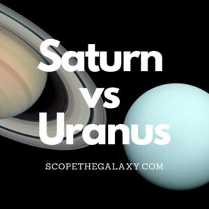 Saturn vs Uranus (How Are They Different?) | Scope The Galaxy